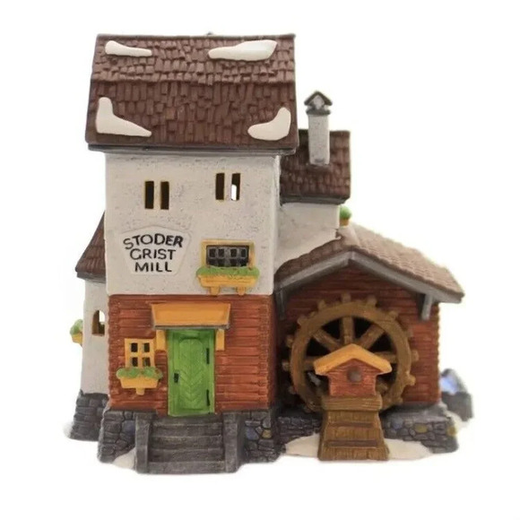 Alpine Village Series | Holiday | Department 56 House Stoder Grist Mill ...